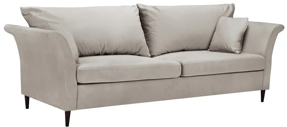 Béžová rozkládací pohovka s úložným prostorem Mazzini Sofas Pivoine