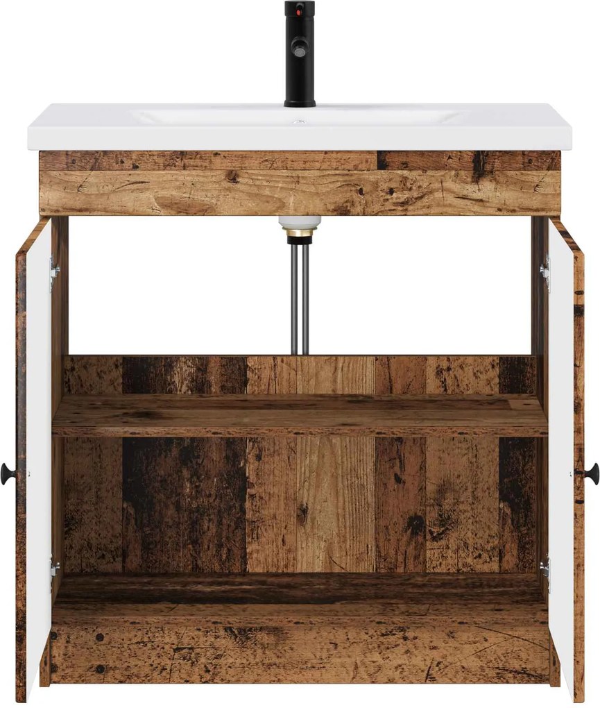 Sada koupelnového nábytku Staré dřevo 56 x 37,5 x 81 cm 3404132