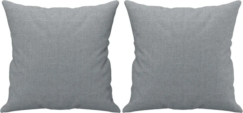2místná pohovka s polštáři světle šedá 140 cm textil 3200909