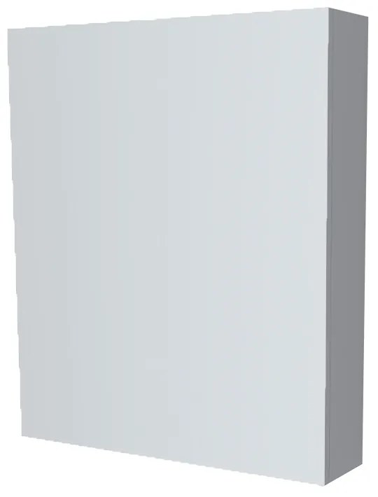 Mereo, Mereo Koupelnová zrcadlová skříňka 60 cm, galerka, 1x dvířka levá, Multidecor, Šedá supermat, MER-CN798G61SEDA