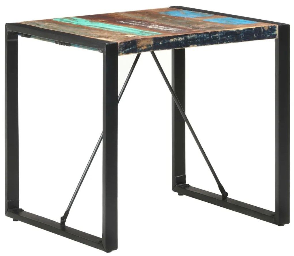 Jídelní stůl 80 x 80 x 75 cm masivní recyklované dřevo - Default Title