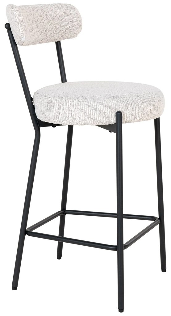 House Nordic Barová židle BADALONA bílé bouclé 1001361