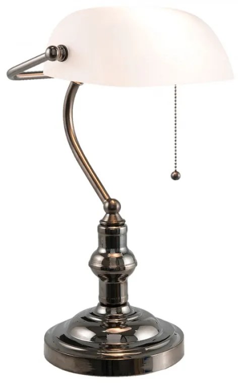 Stolní bankovní lampa WhiteBank – 27x23x42 cm