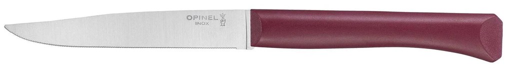 Opinel Bon Appetit + steakový nůž s polymerovou rukojetí 11 cm, vínová, 002196