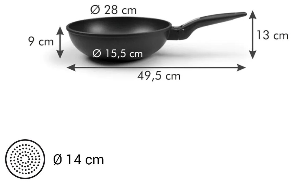 TESCOMA Wok SmartCLICK ø 28 cm