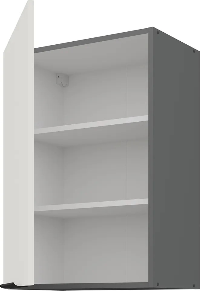 ARIA aw | horní skříňka 50 G-72 1F policová | 50 cm | ANTI FINGERPRINT povrch | antracit/bílá