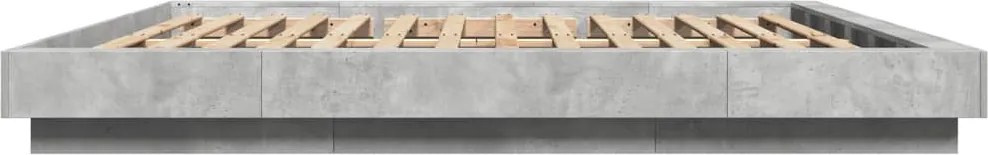Rám postele betonově šedý 180 x 200 cm kompozitní dřevo 3281171