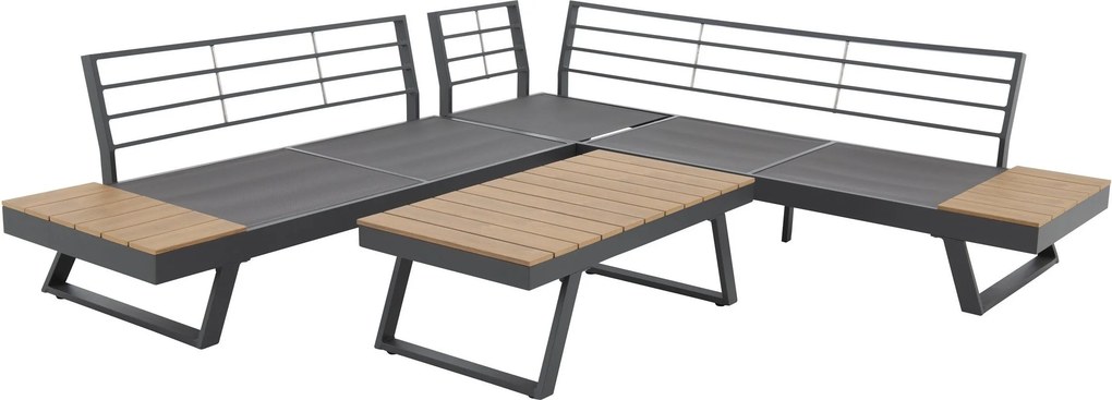 Doppler LIVORNO LOUNGE set - rohová zahradní souprava - Rozbalené zboží (N638)