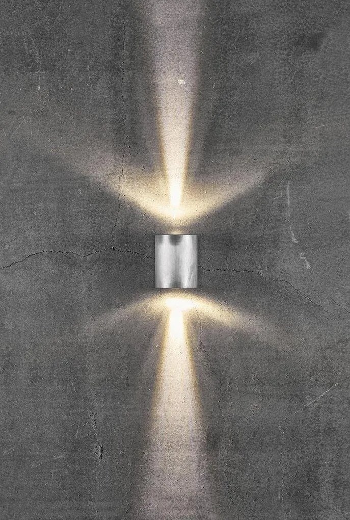 NOR 49701031 Venkovní nástěnné svítidlo Canto 2 2x5W LED galvanizovaná ocel čirá - NORDLUX