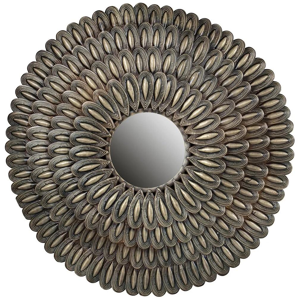 BEPUREHOME Kovové zrcadlo Husk 83 × 83 × 4 cm