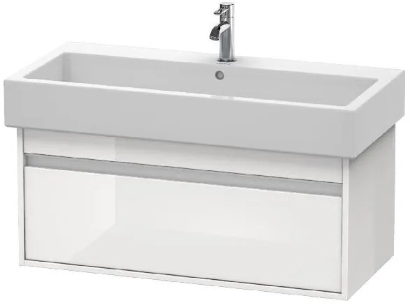 Duravit Ketho - Umyvadlová skříňka 41x95x44 cm, 1 zásuvka, lesklá bílá KT668802222