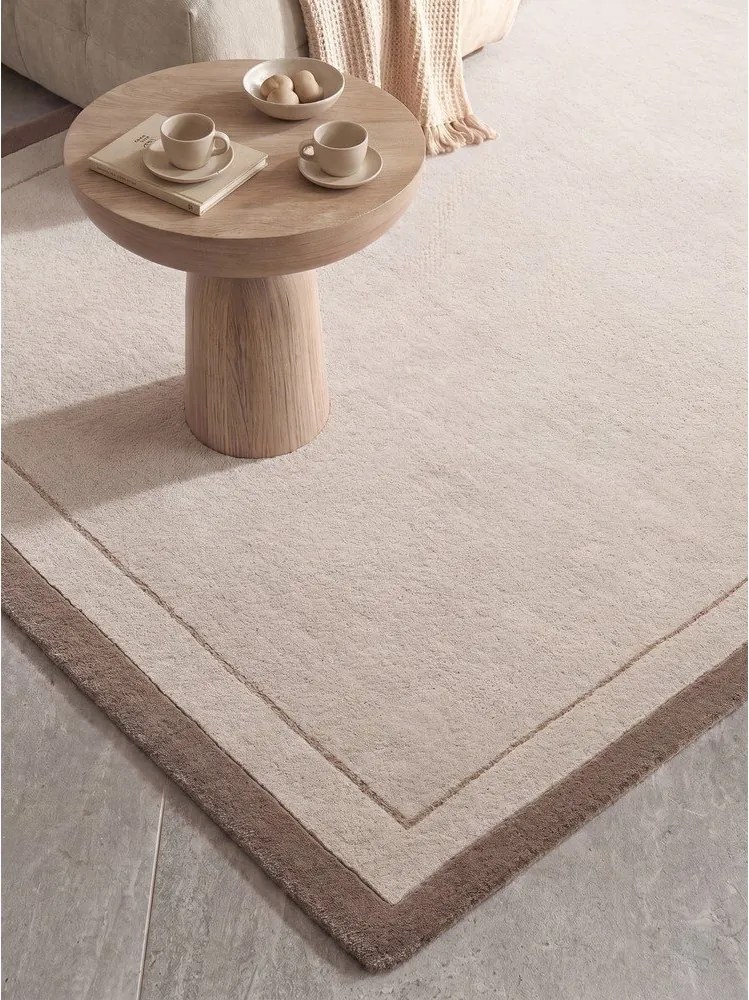Hnědý/krémový koberec s příměsí vlny 160x230 cm Niko – Villeroy&amp;Boch