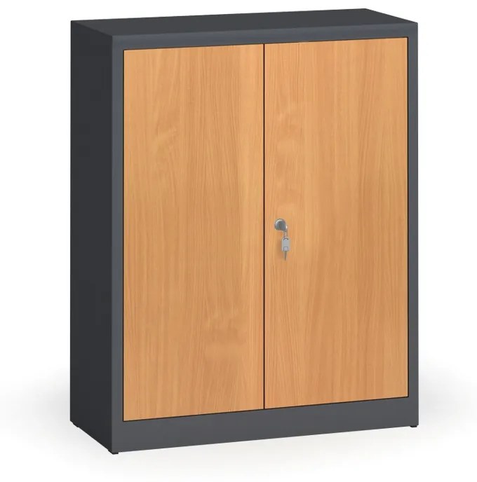 Alfa 3 Svařované skříně s lamino dveřmi, 1150 x 920 x 400 mm, RAL 7016/buk