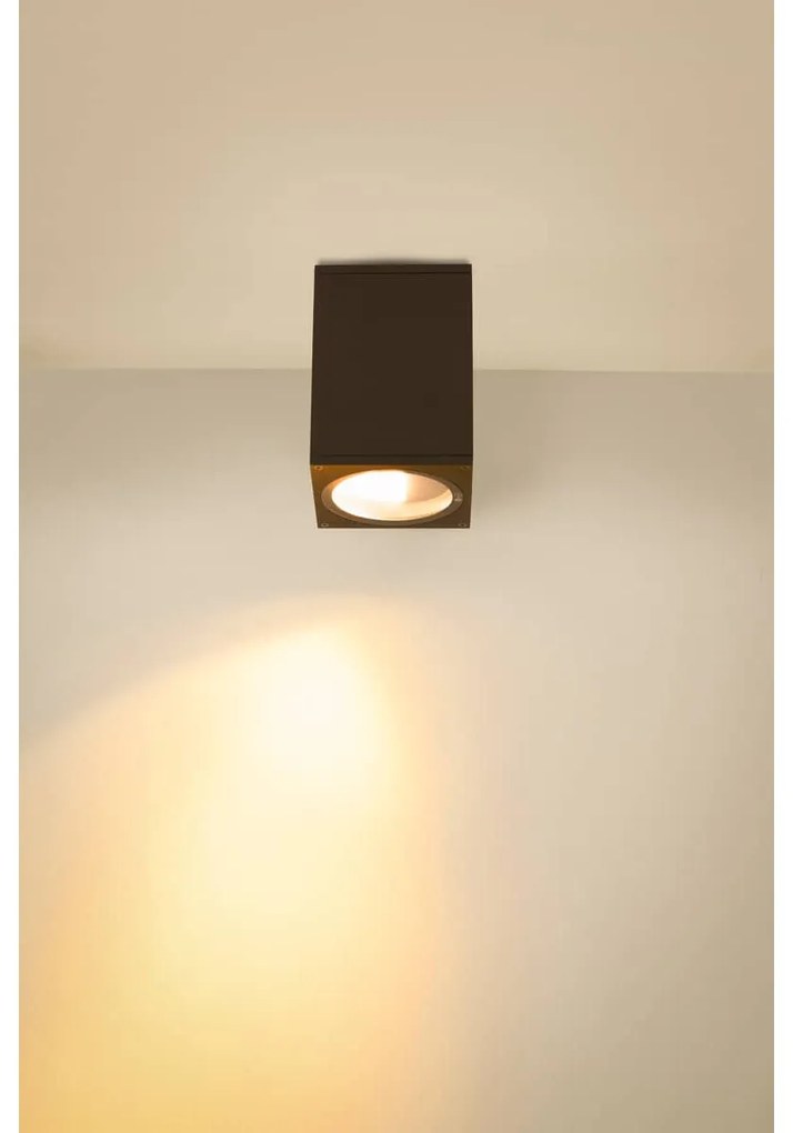 SLV 1003421 Enola Square M, venkovní stropní svítidlo, LED 10W 3000/4000K, antracit, rozměr 10x10cm, IP65