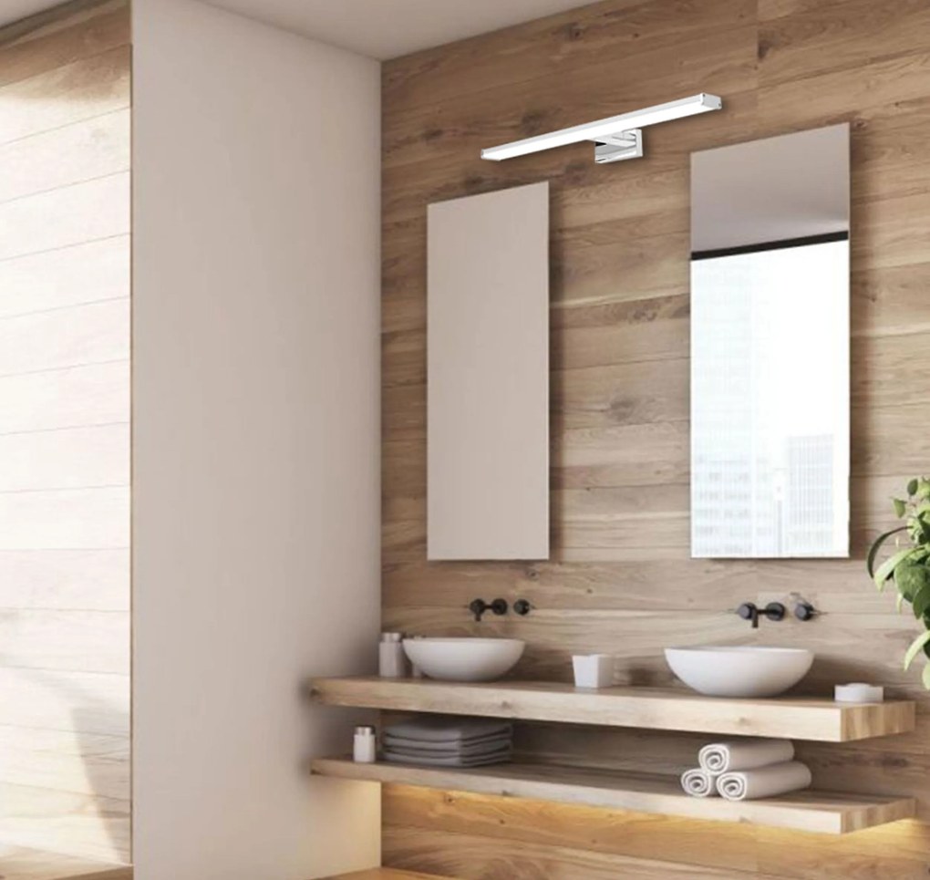 Toolight Toolight, LED koupelnová lampa nad zrcadlo 8W 40CM APP368-1W, chrom, OSW-08434
