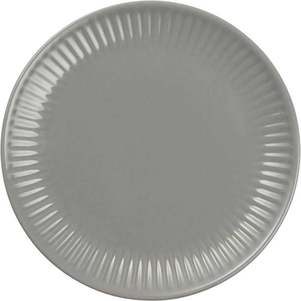 IB LAURSEN Dezertní talíř Mynte Granite 19,5 cm, šedá barva, keramika