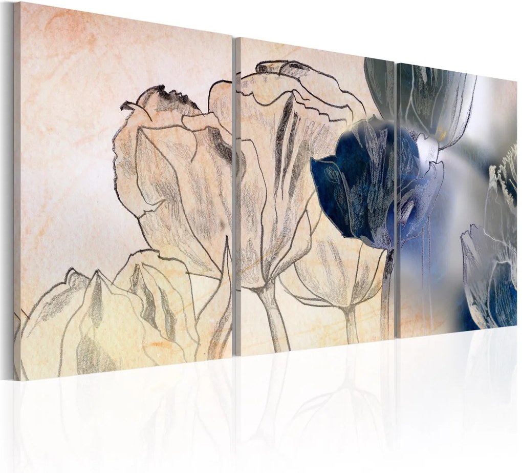 Murando DeLuxe Třídílné obrazy - tulipány Velikost: 120x60 cm