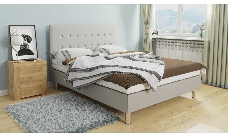 Kontinentální postel Estelle, Rozměr postele: 180 x 200 cm, Potah: Solo 260