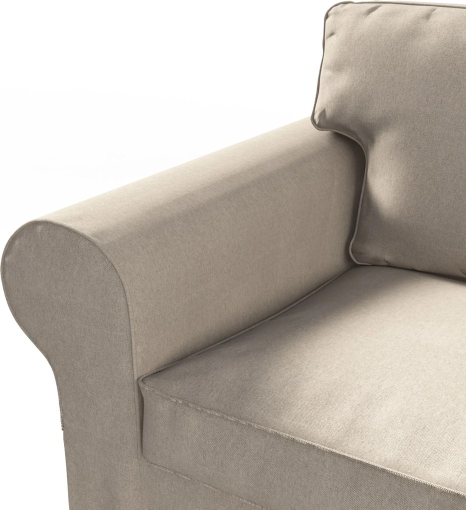 Potah na pohovku IKEA Ektorp 3-místná rozkládací, NOVÝ MODEL 2013 barva béžová látka pletený vzor