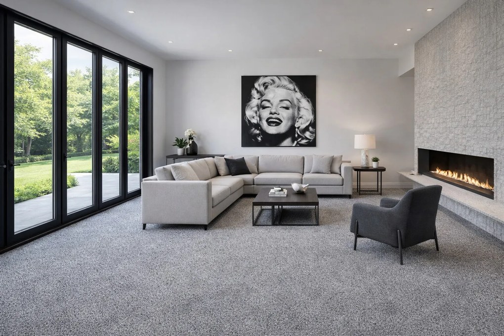 Lano, Metrážový koberec Sparkle 750, na míru, šíře 4m,5m, šedá, ab (mřížka), dětský pokoj