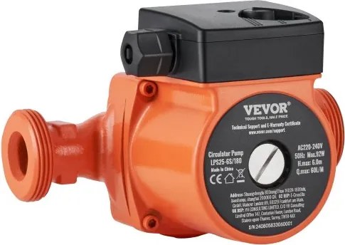 Cirkulační čerpadlo na horkou vodu Litinové recirkulační čerpadlo 220 V 92 W