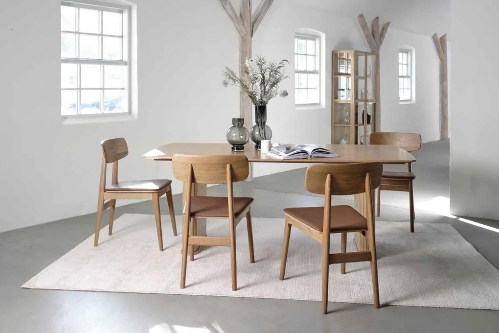 Designová jídelní židle Harper II přírodní