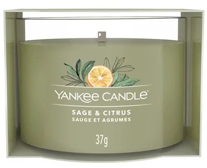 Yankee Candle votivní svíčka ve skle Sage & Citrus 37g