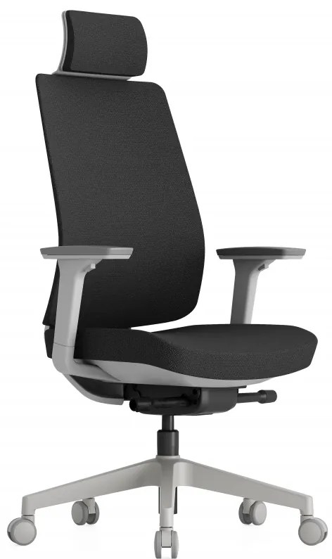 Kancelářská ergonomická židle OFFICE More K50 — bílá Černá