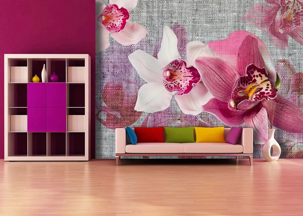 Fototapeta na míru Smyslné Orchideje | Vliesová fototapeta na zed' | DFTNXXL1148