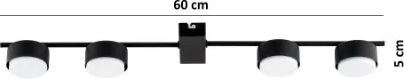 Brilagi - LED Bodové svítidlo MONO 4xGX53/30W/230V černá