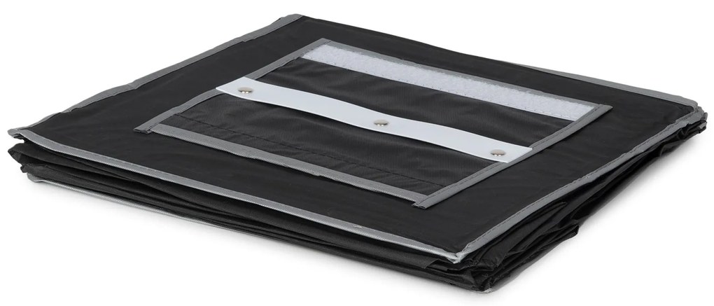 Závěsný organizér na oblečení Compactor URBAN 30 x 30 x 128 cm – 6 polic, černý