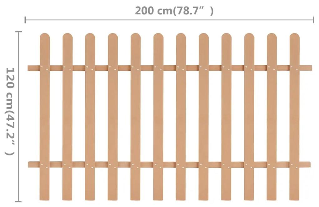 Laťkový plot WPC 200 x 120 cm - Default Title