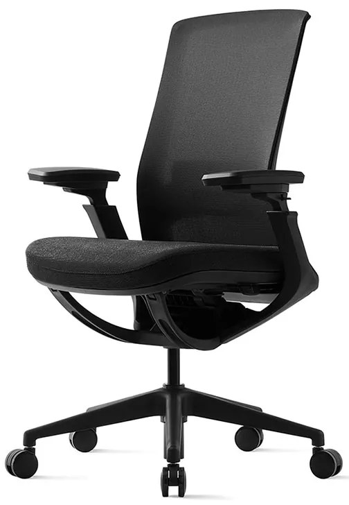 Kancelářská ergonomická židle ROLY BLACK - síťovina Office Pro Černá