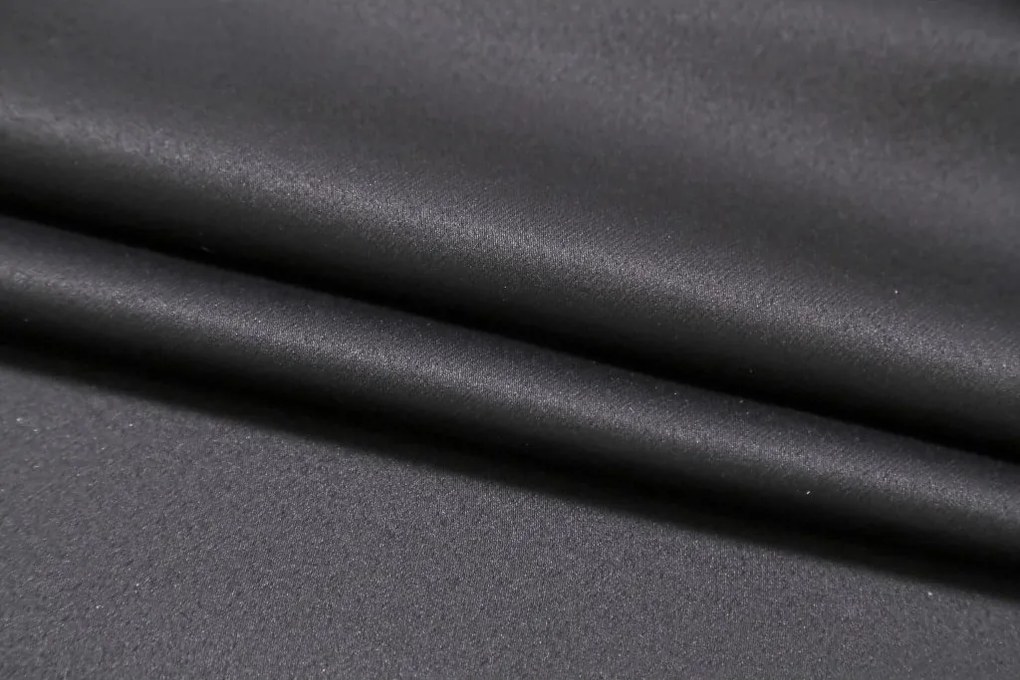 Závěs OXFORD LIGHT 140x250 cm, černý Zavěšení: Řasící páska