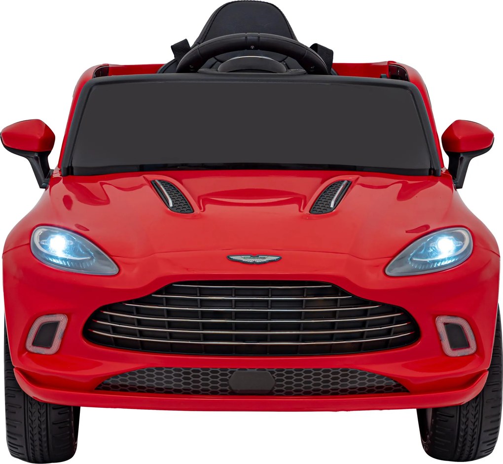 Ramiz Elektrické autíčko Aston Martin DBX pro děti červené + dálkové ovládání + EVA kola + pásy + plynulý start + audio LED