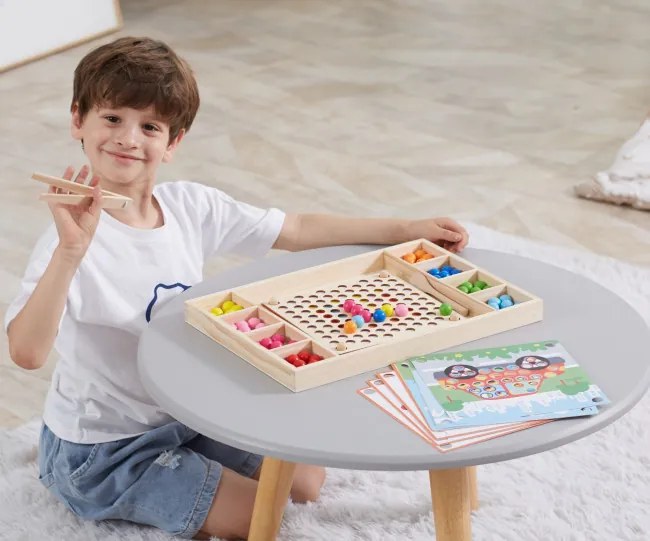 Dřevěná skládačka dle předlohy Viga 44574 – Chyť a spoj