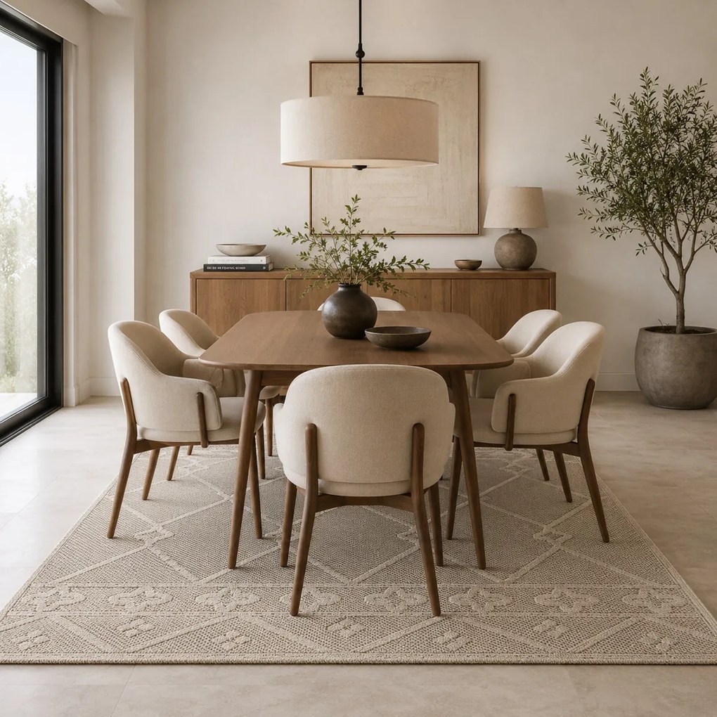 Ayyildiz, Kusový koberec Patara 4955 Beige – na ven i na doma, 240x340, béžová, chodba / předsíň
