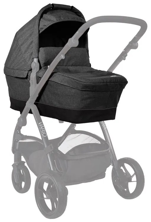 PETITE&MARS Korbička ke kočárku Vario/ Spider - Black Melange