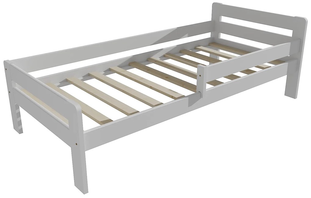 Vomaks Dětská postel se zábranou VMK002C KIDS Rozměr: 80 x 180 cm, Barva: surové dřevo