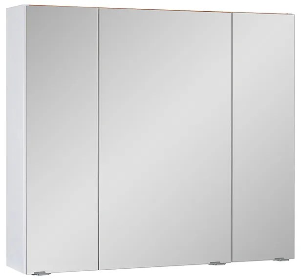 A-Interiéry Zrcadlová skříňka závěsná bez osvětlení Amanda W 80 ZS, bílá