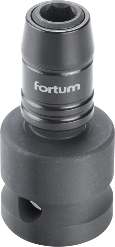 Rázový adaptér 1/2"čtyřhran na hroty 1/4" CrMoV FORTUM 4790002