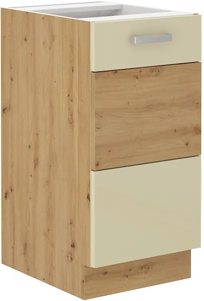 Kuchyňská skříňka Artisan 40 D 1F BB Barva dvířek krém lesk