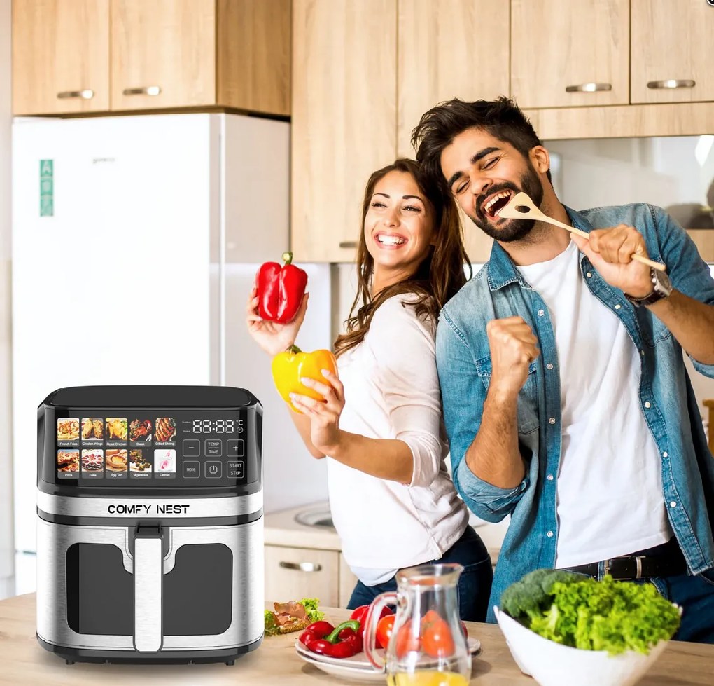 Comfy Nest CN-06160 – digitální horkovzdušná fritéza 1700 W, 8l