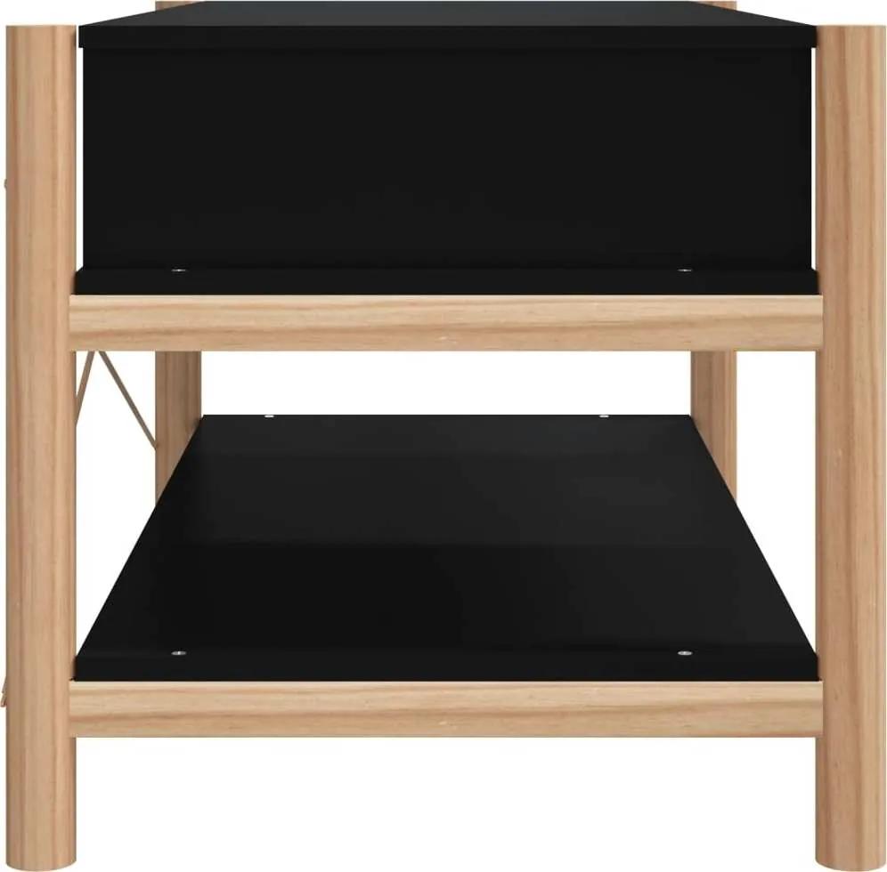 vidaXL Konferenční stolek 82x48x45 cm kompozitní dřevo [345664] Barva: Černá