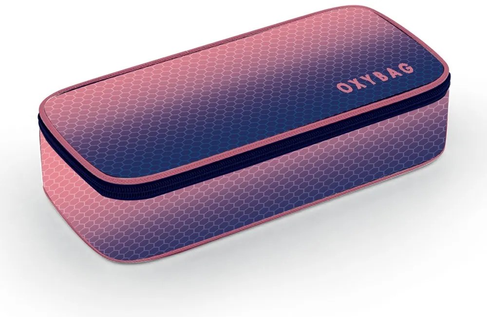 Oxybag Ombre - školní penál etue JUMBO Butterfly Apricot