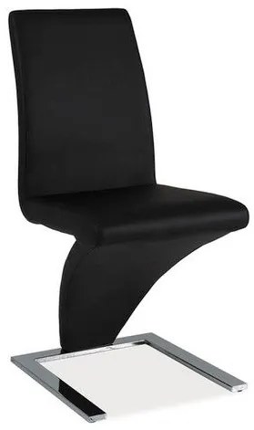 Jídelní židle H-010 - černá/chrom