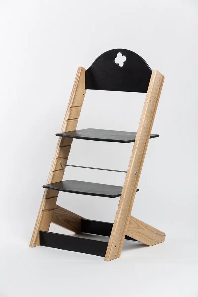 Lucas Wood Style rostoucí židle NATURE - jasan/černá