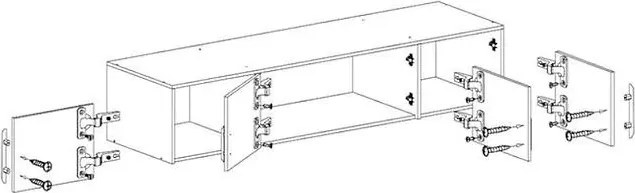 Meblar Nástavec na šatní skříň Smart SRN1 200 Barva: dub sonoma + bílá