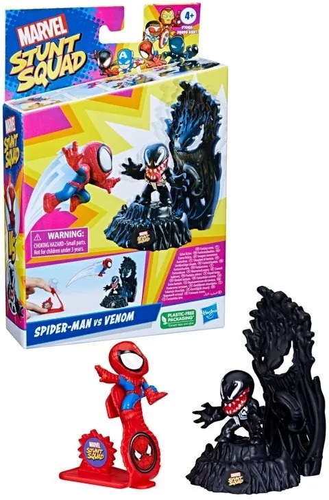 Figurky marvel stunt and squad spider-man vs. venom figurky