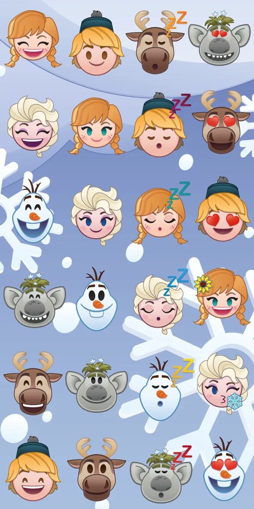 TOP Osuška 70x140Frozen emoji